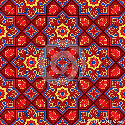 Sindhi Traditional Pattern Background, Red & Blue Wallpaper Stock ...