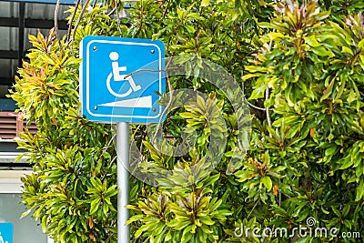 Sing Way For The Disabled. Wheelchair Sign Royalty-Free Stock Image ...