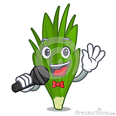 Singing Pandan Leaves In The Cartoon Shape | CartoonDealer.com #151051213