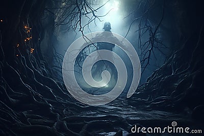 Sinister Haunted Tree Roots Sinister Tree Roots Stock Photo ...