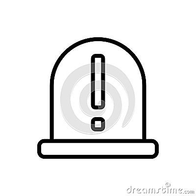 Siren Cyber Attack Icon. Simple Line, Outline Vector Elements Of Hacks Icons For Ui And Ux ...