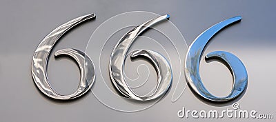 Six Hundred Sixty Six Stock Photography - Image: 34332672