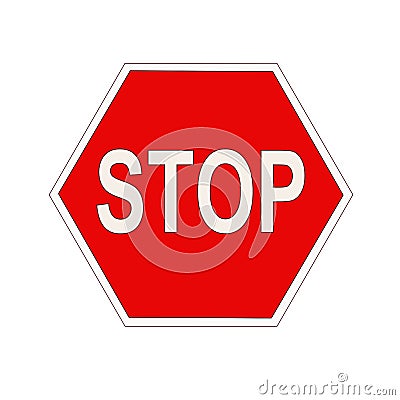 Six Sided Stop Sign Stock Photography | CartoonDealer.com #10582490