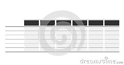 Six Step Creative Chart. Table, Process Graph, Slide Template. Creative ...