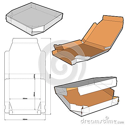 Size 30x30cm Pizza Box Self Asembly With Out Needing A Glue And Die-cut ...