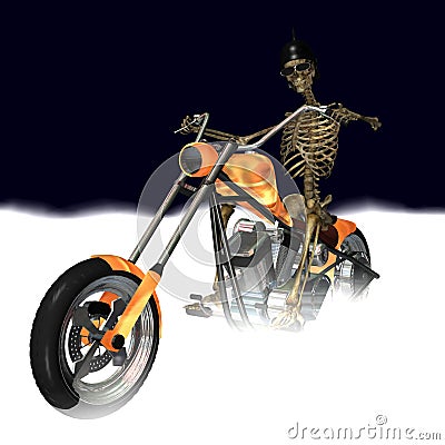 Skeleton Chopper 1 Stock Image | CartoonDealer.com #1970395