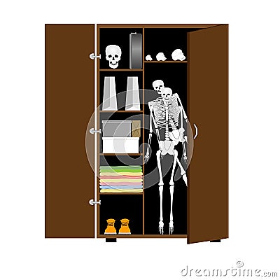 Skeleton In The Cupboard Stock Photography | CartoonDealer.com #73538888