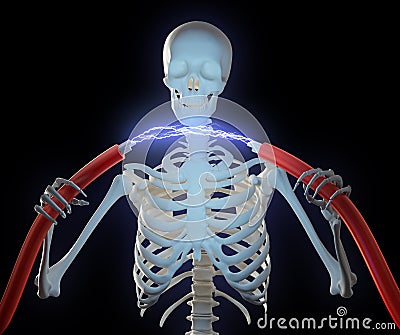 Electric Shock Skeleton Stock Illustrations – 184 Electric Shock ...