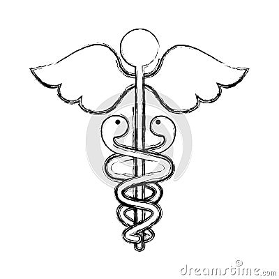 Sketch Draw Medical Symbol Vector Illustration | CartoonDealer.com ...