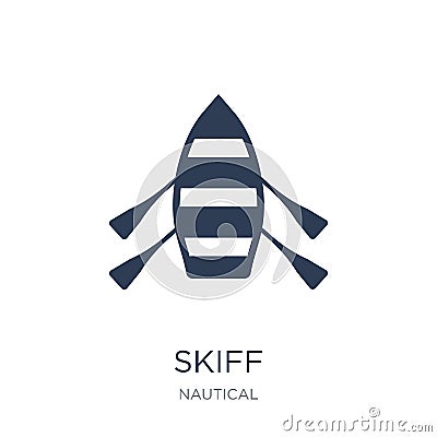 Skiff Icon. Trendy Flat Vector Skiff Icon On White Background Fr Stock ...
