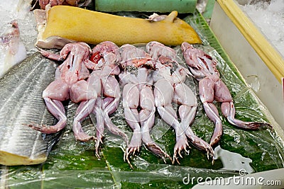 Skinned Raw Frogs For Sale At Market Stock Photo - Image: 47054031