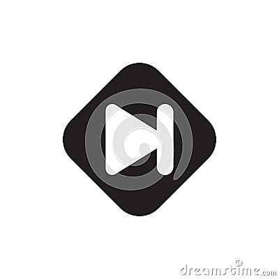 Skip Icon Vector Sign And Symbol Isolated On White Background, Skip ...