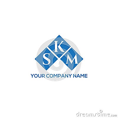 SKM Letter Logo Design On WHITE Background. SKM Creative Initials ...