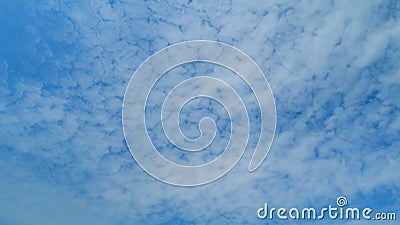 Sky with Several Layers of Clouds Moving in Different Directions. Sun ...