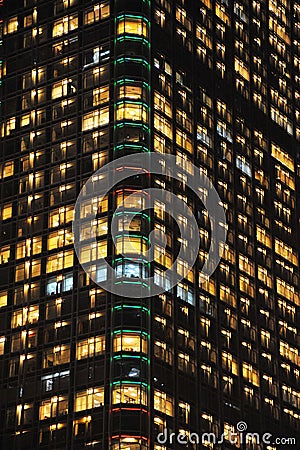 Skyscraper Night Scene Stock Photo - Image: 7184650