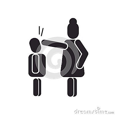 Slap Icon Vector Sign And Symbol Isolated On White Background, S ...