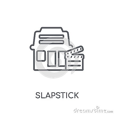 Slapstick Linear Icon. Modern Outline Slapstick Logo Concept On Cartoon ...