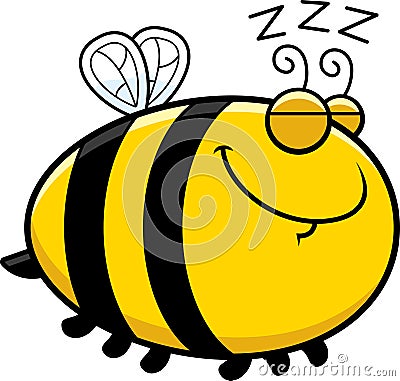 Sleeping Cartoon Bee Stock Vector - Image: 47088127