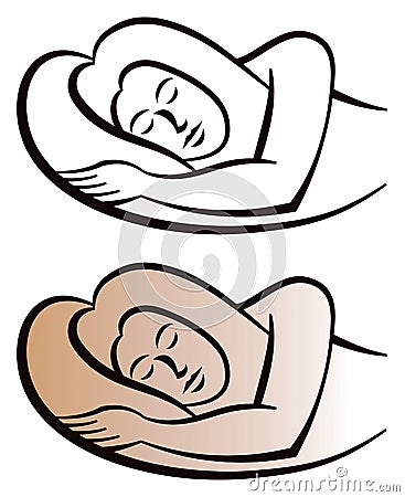 Sleeping Logo Royalty Free Stock Photo - Image: 32684655