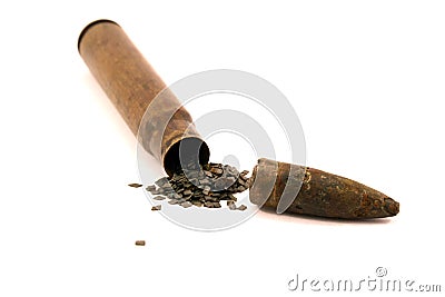 Sleeve, Gunpowder And Bullet Stock Photography - Image: 7491632