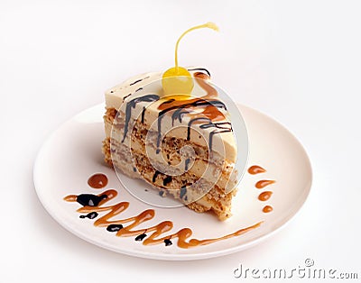 Slice Of A Cake. Stock Photography - Image: 22033932