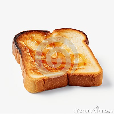 Ultra Realistic 4k Toast: Eerily Realistic Gestural Markings On White ...