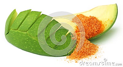 Sliced Green Mango With Chili Powder And Salt Stock Photo - Image: 40329896
