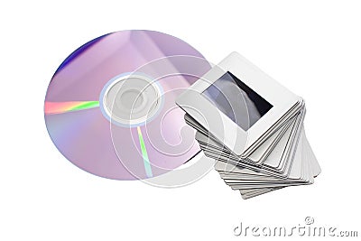 Slides And Dvd: Two Image Archiving Systems Royalty-Free Stock ...