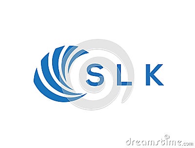 SLK Letter Logo Design On White Background. SLK Creative Circle Letter ...