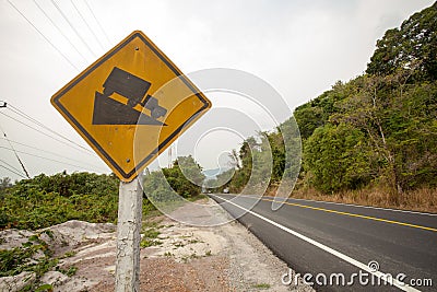 Slope Sign Stock Photo | CartoonDealer.com #38110638