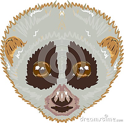 Slow Loris Sketch Vector Illustration Clip-art Image | CartoonDealer ...
