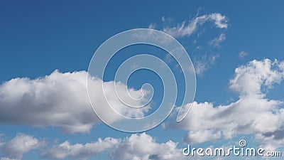 Slow Motion of Clouds in the Sky, Time-lapse Stock Footage - Video of ...