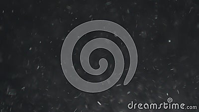Slow Motion Macro Dust Particles Explosive Flow Over Black Background ...