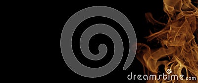 Slow Motion Video Shooting Fire Flames and Burning. Real Fire Igniter ...