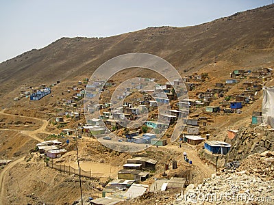 Slums, South America, Lima Royalty Free Stock Photography - Image: 13642777