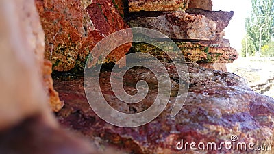 Small Artificial Small Stone Layered Waterfall Stock Footage - Video of ...