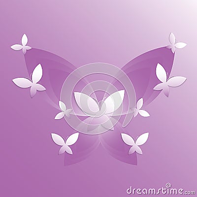 Small And Big Butterflies. Vector Illustration | CartoonDealer.com ...