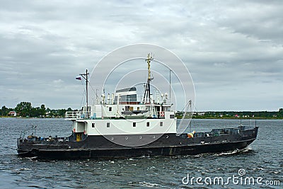 A Small Cargo-and-passenger Ship Stock Images - Image: 29395104