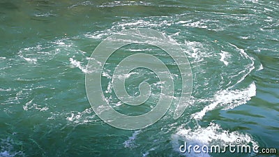 Small Eddy in a Flowing River Green Stock Footage - Video of flowing ...