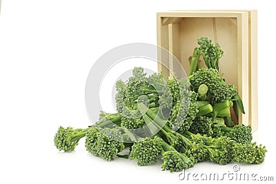 A Small Form Of Broccoli, Called Bimi, In A Wooden Box Royalty-Free ...