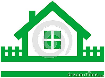 Small House Vector Logo Royalty Free Stock Images - Image: 5949709
