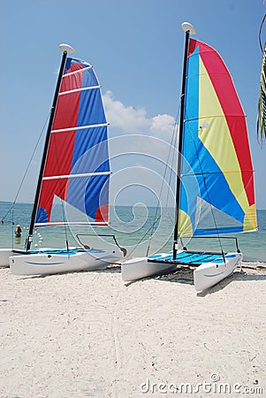 Small Sailing Catamarans Royalty Free Stock Image - Image: 7414116