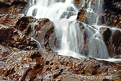 Small stream with waterfalls - Stock Image - Everypixel