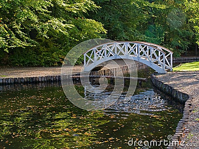 Small Wooden Bridge Over River Royalty Free Stock Photography - Image ...