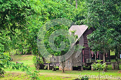 Small Wooden Cottage In The Forest Stock Images - Image: 26135694