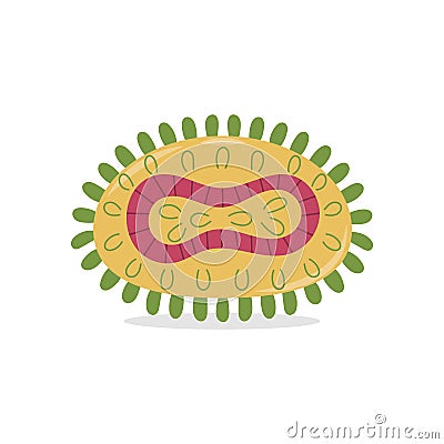 Smallpox Disease Microorganisms Vector | CartoonDealer.com #187804164