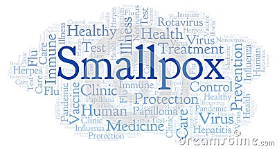 Smallpox Word Cloud, Made With Text Only. Stock Image | CartoonDealer ...