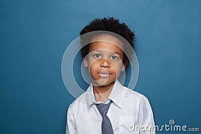 Smart Black Child Boy Portrait Stock Image | CartoonDealer.com #173019043