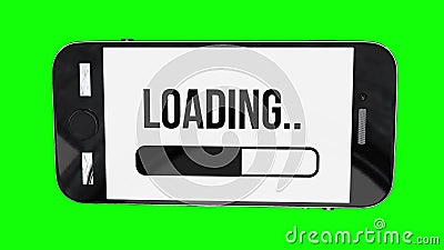 Smartphone with Progress Loading Bar UI Indicator Stock Footage - Video ...