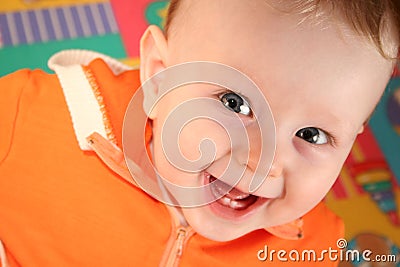 Smile Baby Boy With Tooth Royalty Free Stock Image - Image: 1690796